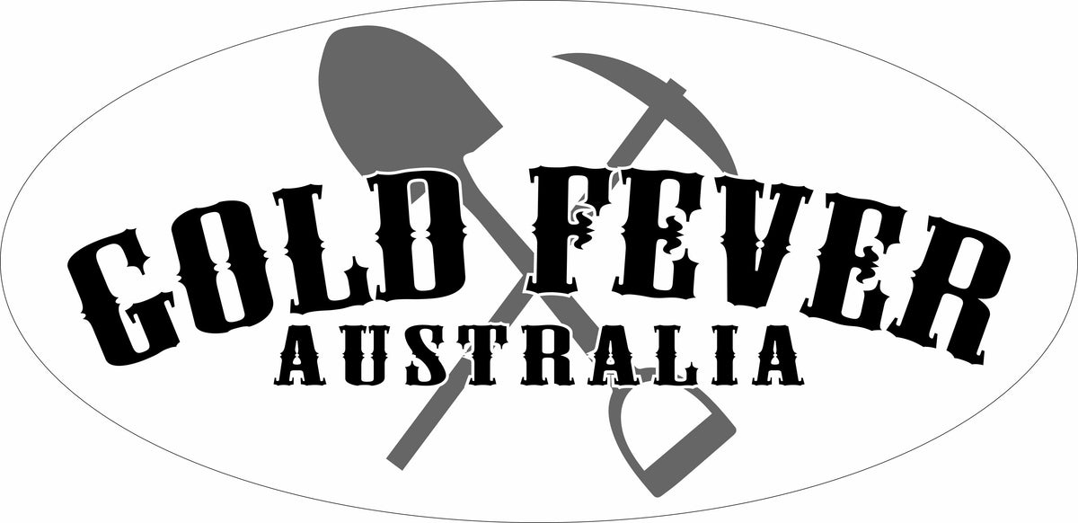 Gold Fever Stickers. Prospecting decal – Gold Fever Australia
